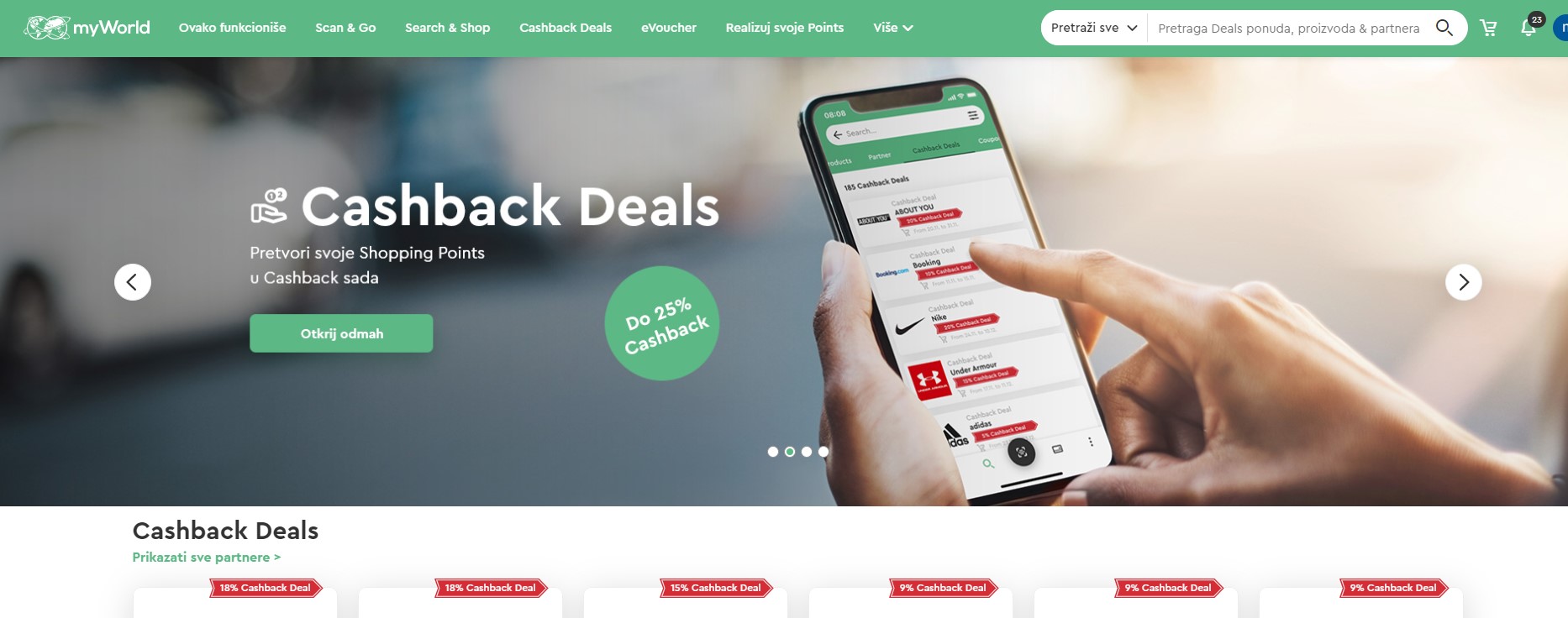 CASHBACK- Kako uštedeti novac od svake kupovine do 25% sa myWorld?